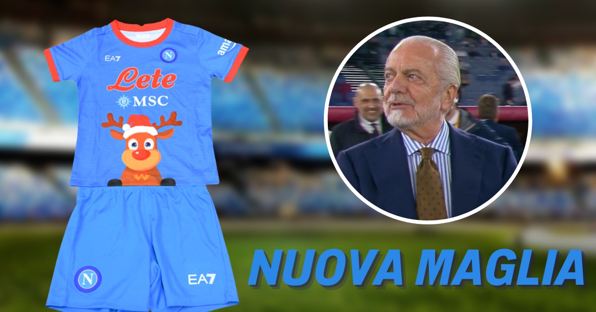 FOTO - Napoli, in vendita un nuovo kit natalizio: è polemica tra i tifosi